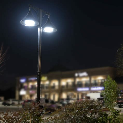 Denali Commercial Solar Led Post Light With Morph Technology
