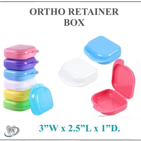 Sealed Assorted Dental Retainer Boxes Denture Case Mouthguard