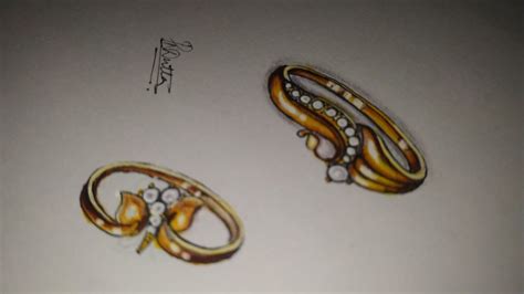 Stylish Ring Design Sketch Art Ideal For Engagement Ring By Priyanka N Dutta Jewelry