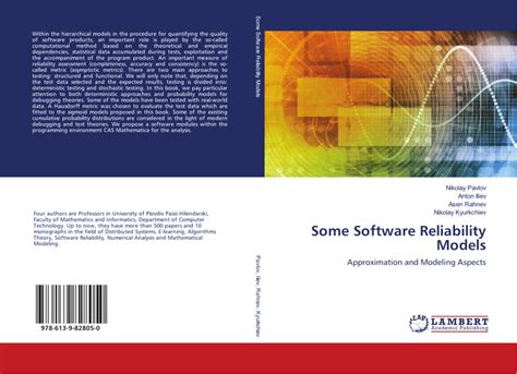 Pdf Some Software Reliability Models Approximation And Modeling Aspects