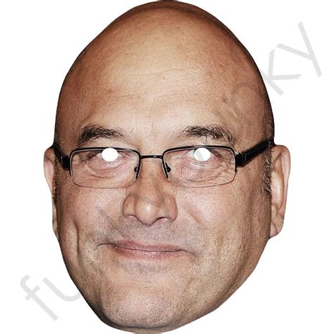 Greg Wallace Chef Celebrity Card Face Mask Ready To Wear Fancy