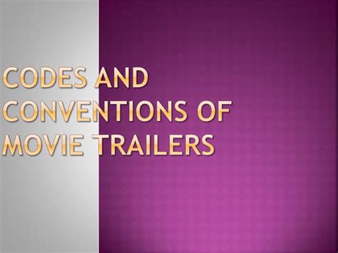 Horror Opening Sequence Conventions Pptx