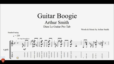Guitar Boogie Guitar Tutorial Tabs Youtube