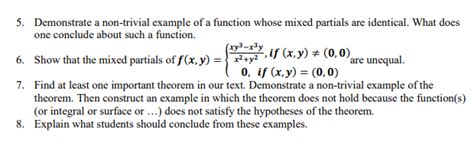 Solved 5 Demonstrate A Non Trivial Example Of A Function