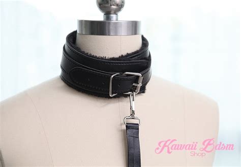 Fluffy Collar And Leash Kawaii Bdsm