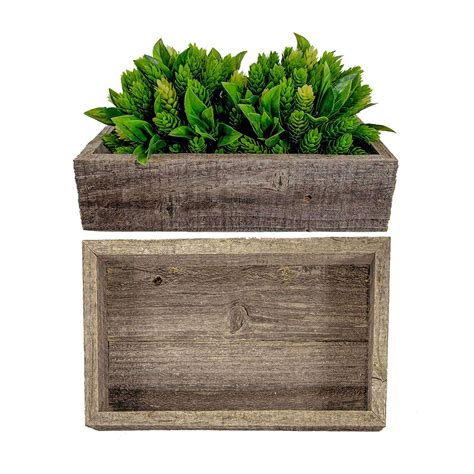 Rustic Barn Wood Planter Boxes