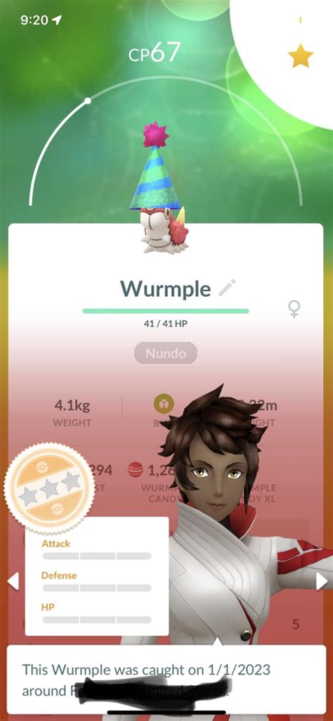 My Party Hat Wurmple Collection R Pokemongo