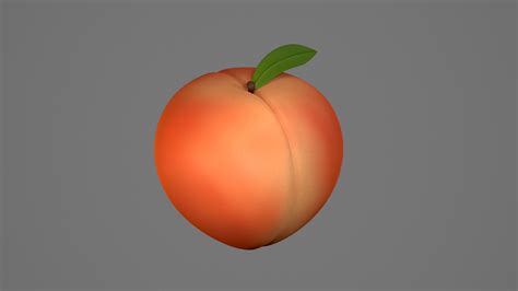 Peach 3d Model Turbosquid 1995395