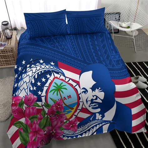 Guam Martin Luther King Jr Day Bedding Set I Have A Dream Guahan Seal