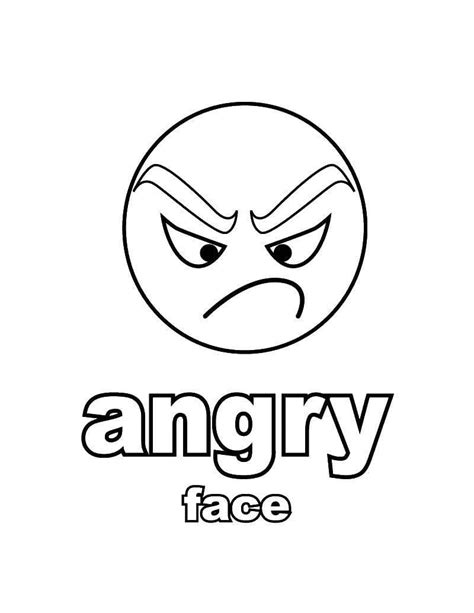 Draw Emotions Faces Worksheet Sketch Coloring Page