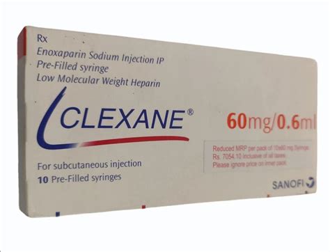 60mg Clexane Injection At Rs 390 Piece Jayanagar Bengaluru Id 2852961260030
