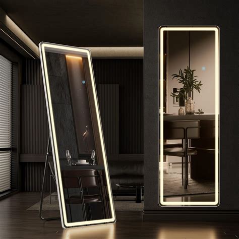 Simple Deluxe Full Length Mirror With Led Lights 60x16