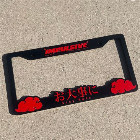 License Plate Frame For Red Car At Mia Hartnett Blog