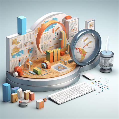 Premium Photo 3d Rendered Optimization Web Analytics