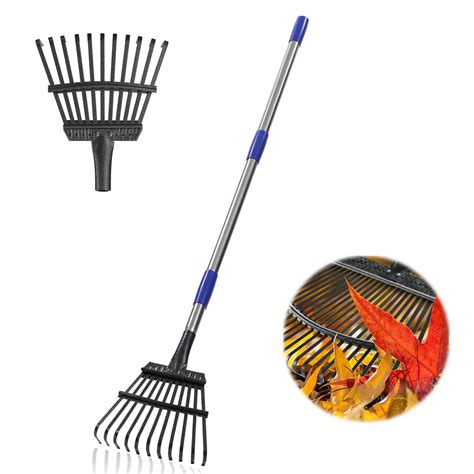 Garden Rake Small Leaves Rakes For Gardening 11 Metal Tines 85