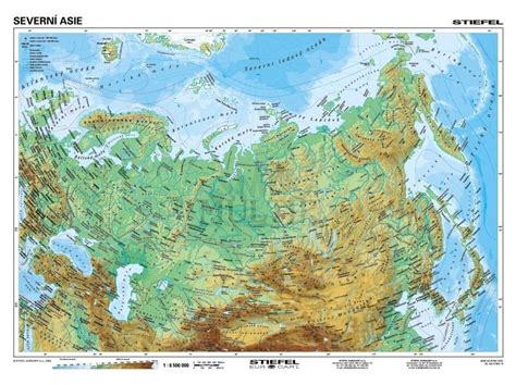 Severní Asie Obecně Geografickápolitická 160x120 Cm