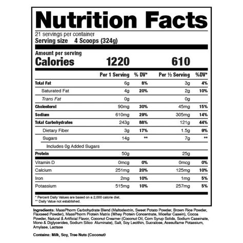 Mass Phorm Mass Gainer Nutricartel