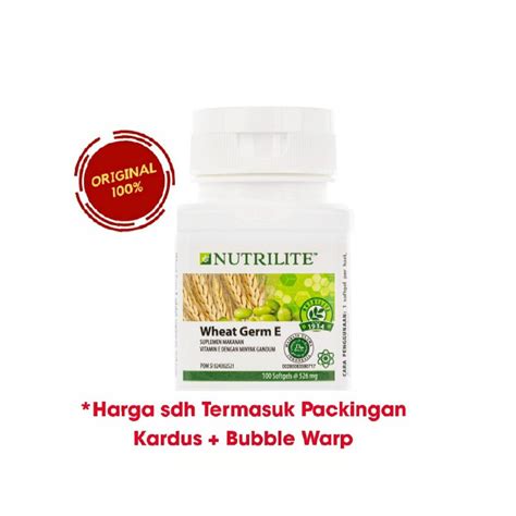 Jual Nutrilite Wheat Germ E Vitamin E 100 Softgels Amway Ori Nutrilite Original Shopee Indonesia