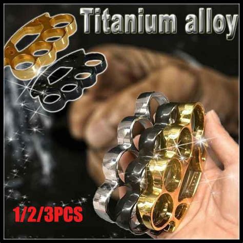 Edc Brass Knuckles Ring Tactical Survival Multi Functional Self Defense