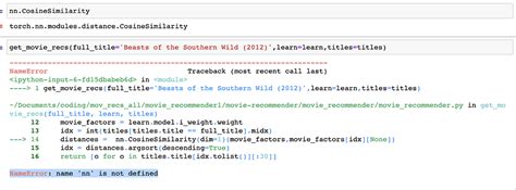 Trying To Import Movierecommender Example Function Onto Index Nn Is