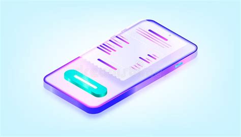 Online Mobile App Bill Payment 3d Gradient Web Vector Illustrations Stock Illustration