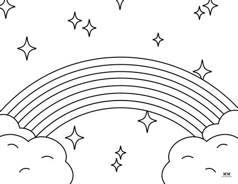 Printable Rainbow Coloring Pages Free Printable Us