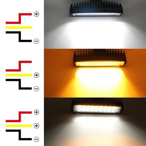 1x 6inch Led Work Light Bar Flood Spot Driving Fog Grandado