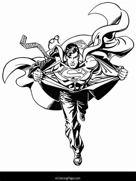 Superman Coloring Page Free Free Printable Templates