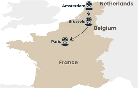 Amsterdam Brussels Paris Tour Rail Escape