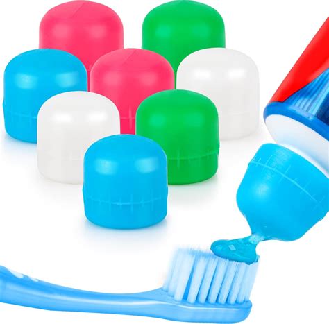 8 Pcs Toothpaste Caps Self Closing Toothpaste Squeezer