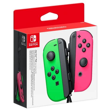 Brandclub Nintendo Switch Neon Green Joy Con L And Neon Pink Joy