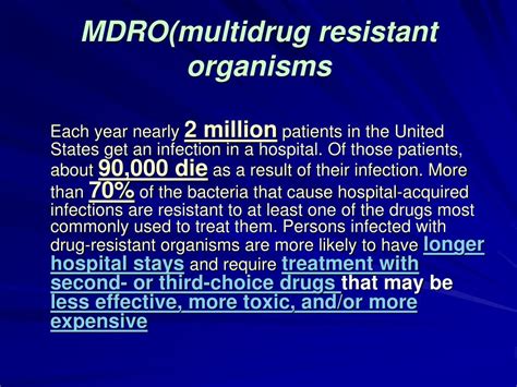 Multidrug Resistant Organisms Examples At Nicholas Packard Blog