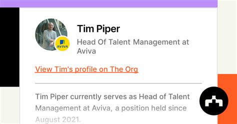 Tim Piper Head Of Talent Management At Aviva The Org