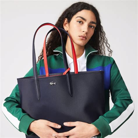 Lacoste Reversible Tote Bag Anna Marine Red