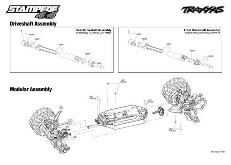 Exploded View Traxxas Stampede 4wd Pohon Astra
