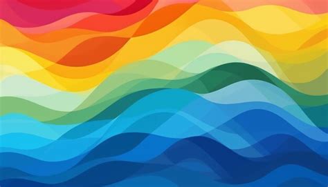 Premium Photo Pride Flag Wave Design Background Generative Ai