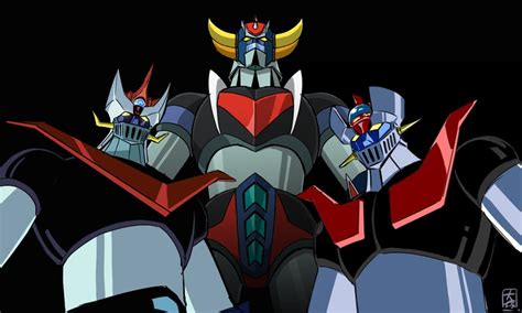 Mazinger Z Grendizer And Great Mazinger Mazinger And 3 More Drawn