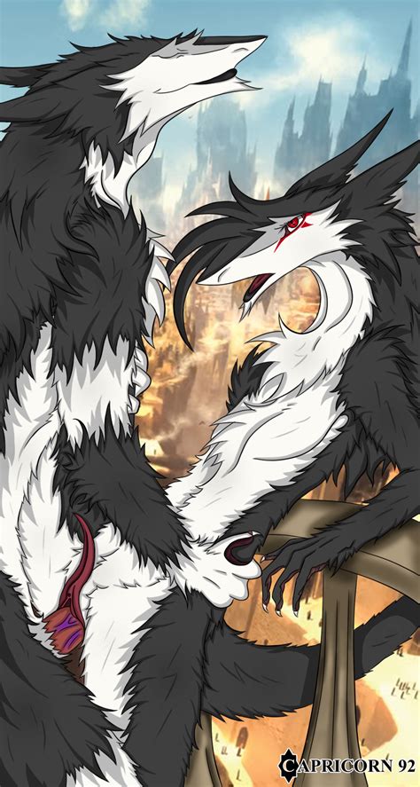 Rule 34 2013 Anthro Black Fur Black Hair Capricorn92 Claws Clitoris Closed Eyes Duo English