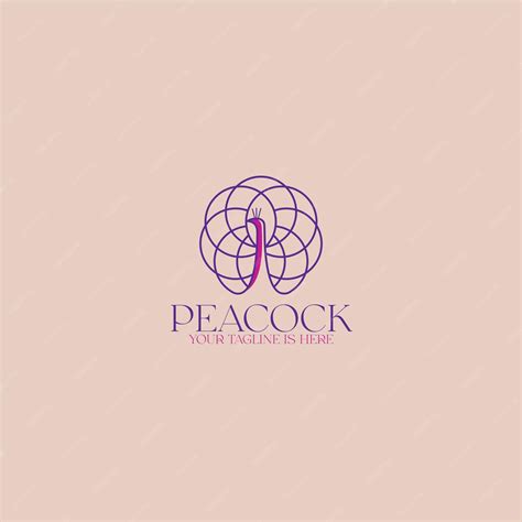 Premium Vector Peacock Logo Illustration With Linear Luxury Style