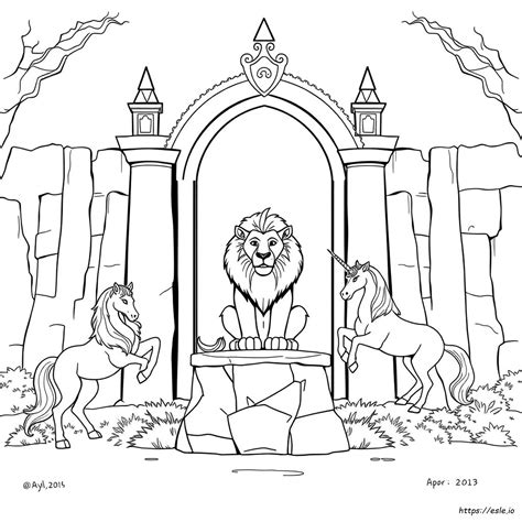 Narnia Dibujos Para Colorear