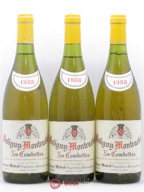 Buy Puligny Montrachet 1er Cru Les Combettes Pierre Matrot 1988 Lot 3064