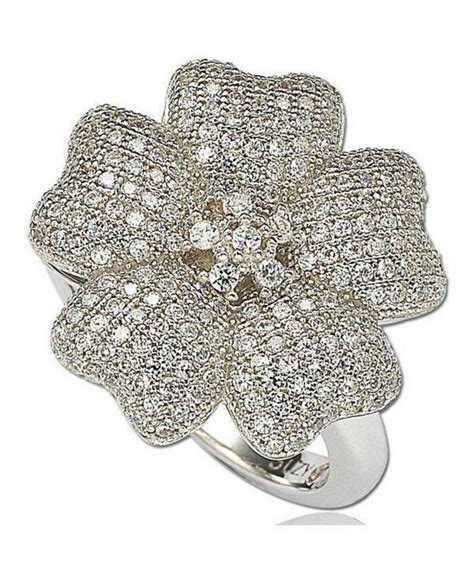 Suzy Levian New York Suzy Levian Sterling Silver Cubic Zirconia Pave