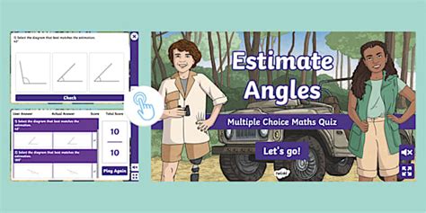 👉 Estimate Angles Ks2 Maths Multiple Choice Quiz Twinkl