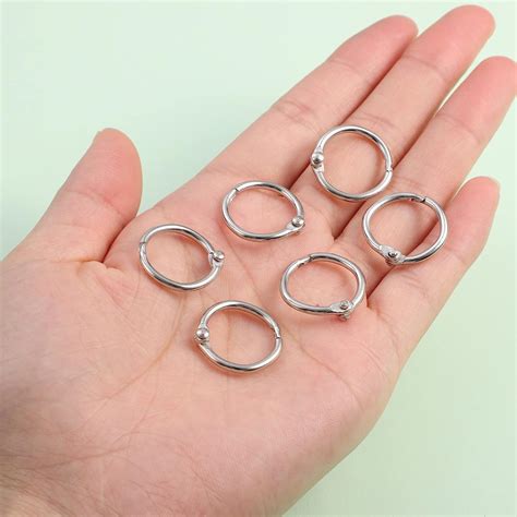 120 Pcs Loose Leaf Binder Rings 20mm 0 78 Inch Small Book Binder Rings