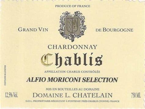 Domaine Chatelain Chablis 2019