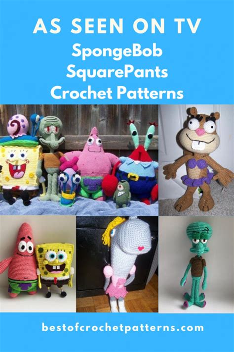As Seen On Tv Spongebob Squarepants Crochet Patterns Crochet Patterns