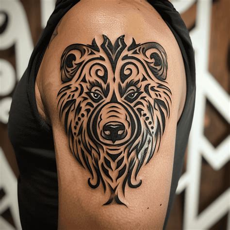 Tribal Tattoo Bear Symbolism Honoring Strength And Heritage