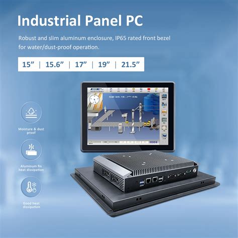15 Inch 4 3 Touch All In One Pc Rj45 2 Com Interface Industrial