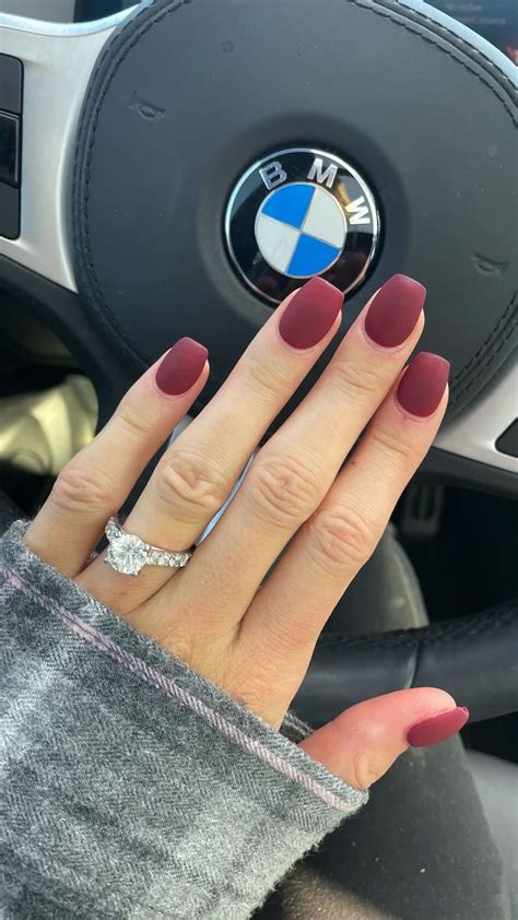 Matte Fall Nails Simple Fall Nails Nail Colors For Pale Skin