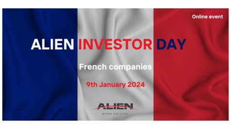Investorday Alieninvests Frenchinnovators Venturecapitalists Alien Technology Transfer